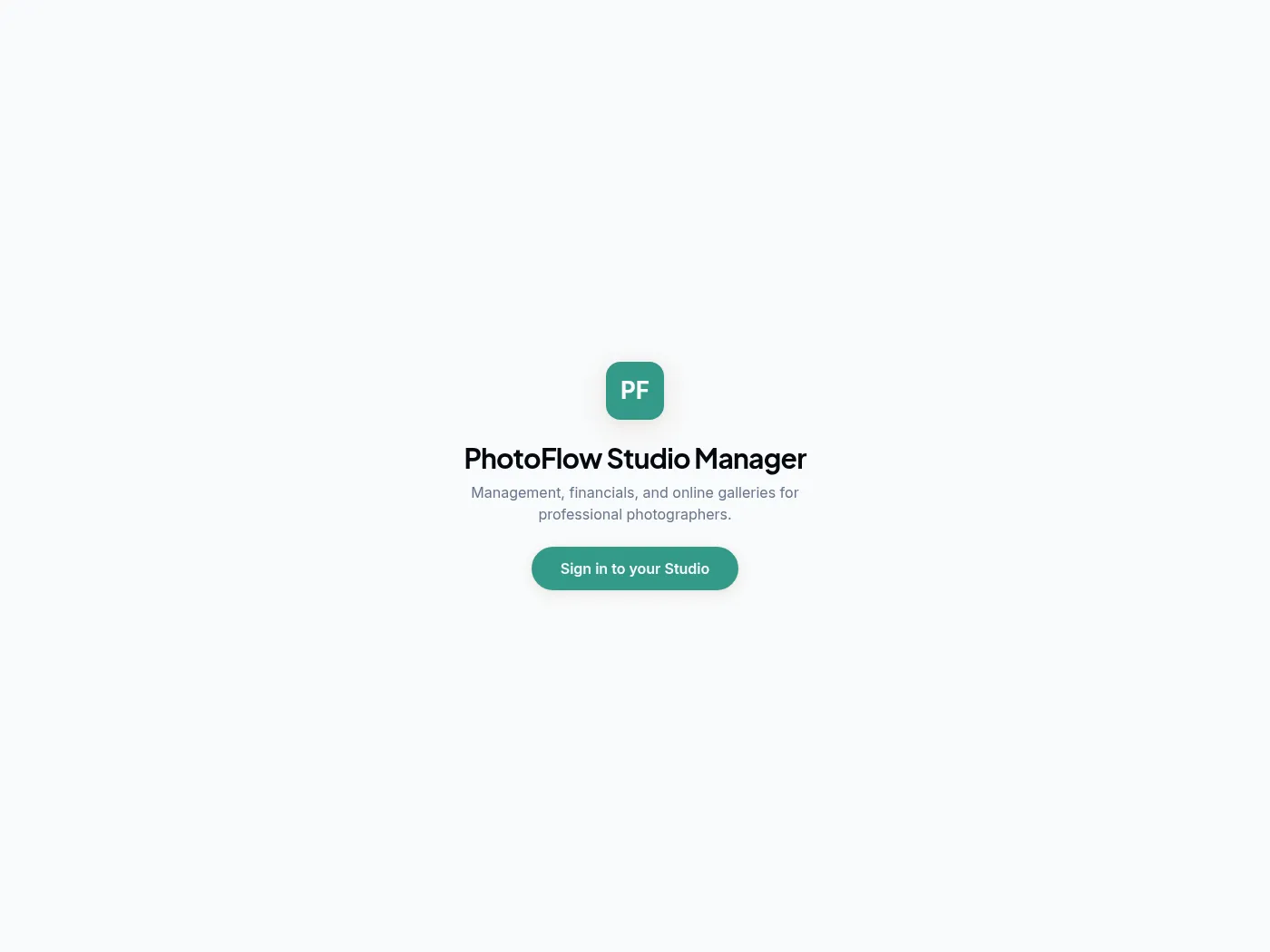 PhotoFlow Studio Manager