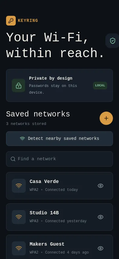 WiFi Key Finder