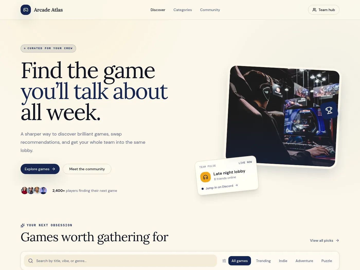 GameHub Portal