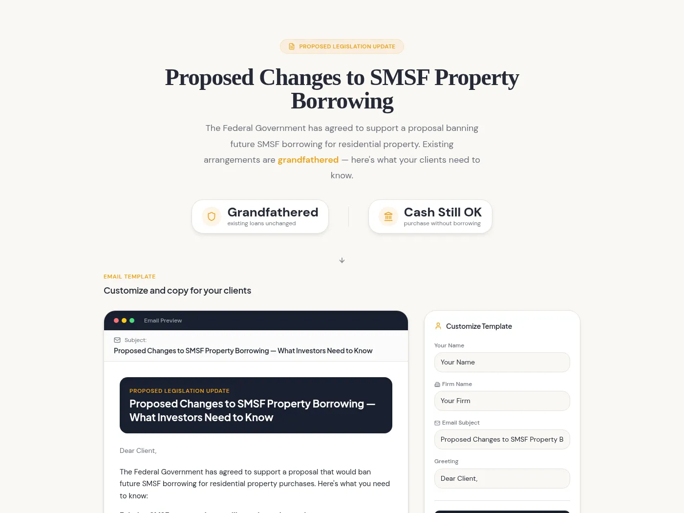 SMSF Opportunity Alert