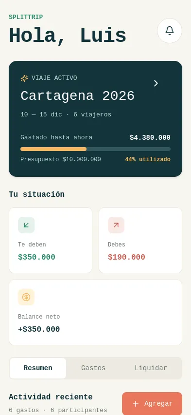 SplitTrip Manager
