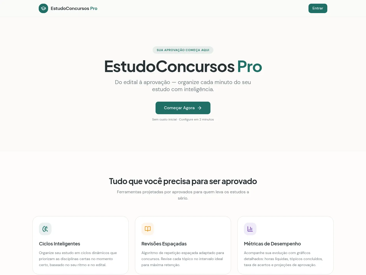 Estudo Concursos Pro
