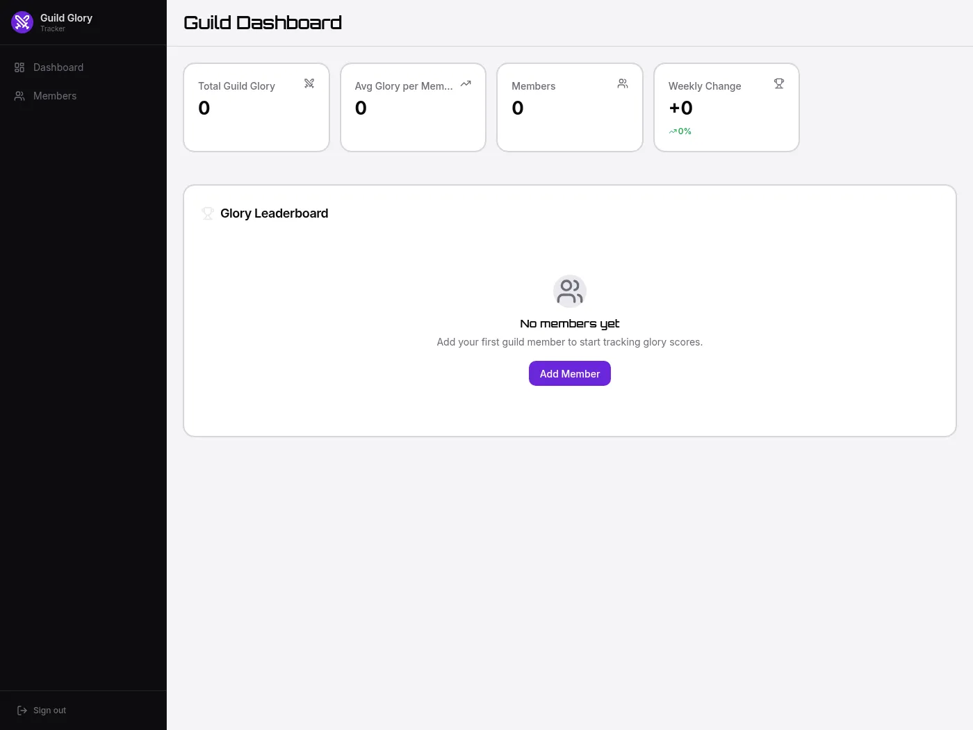 Guild Glory Tracker