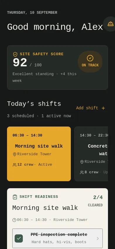 SafetyShift Mobile