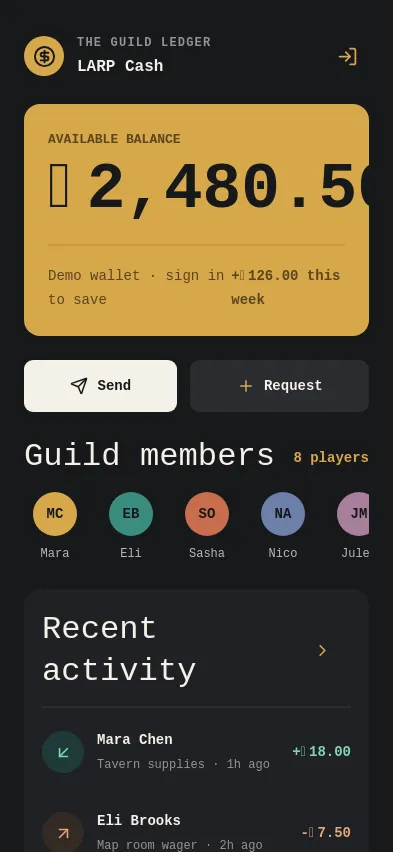 LARP Cash Wallet