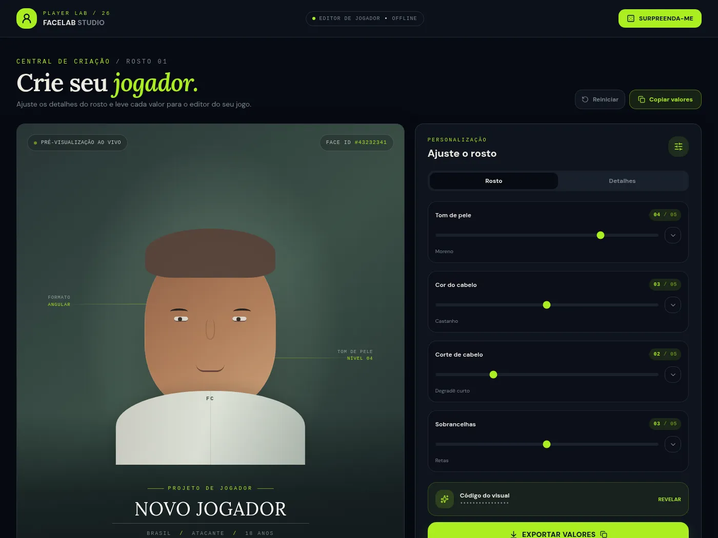 FIFA Character Creator