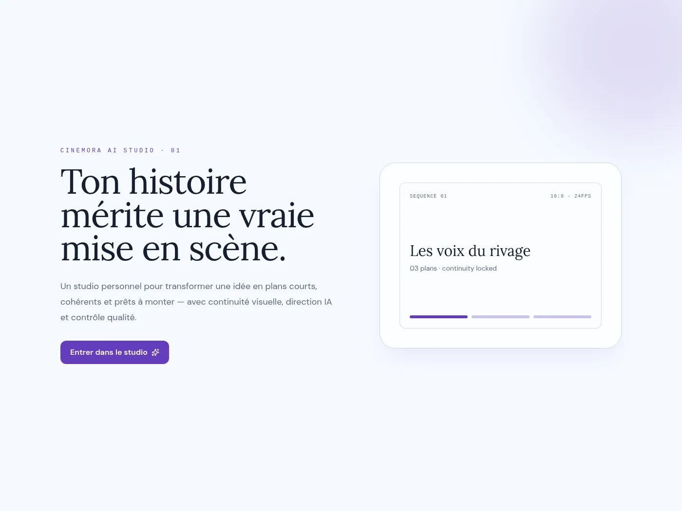 Cinemora AI Studio