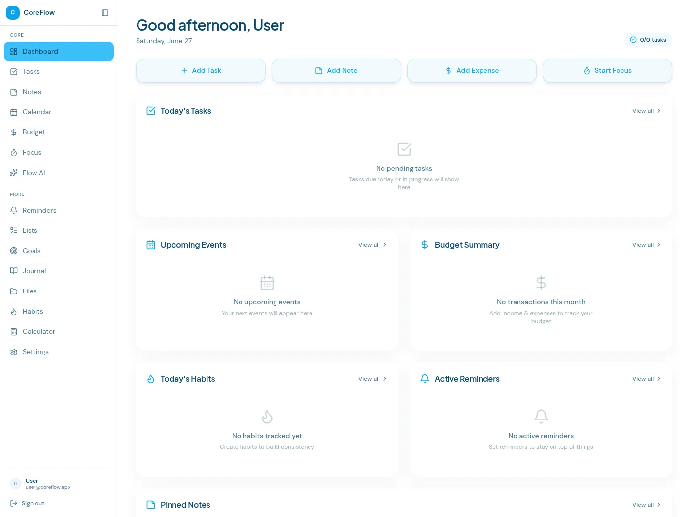 CoreFlow Productivity Suite