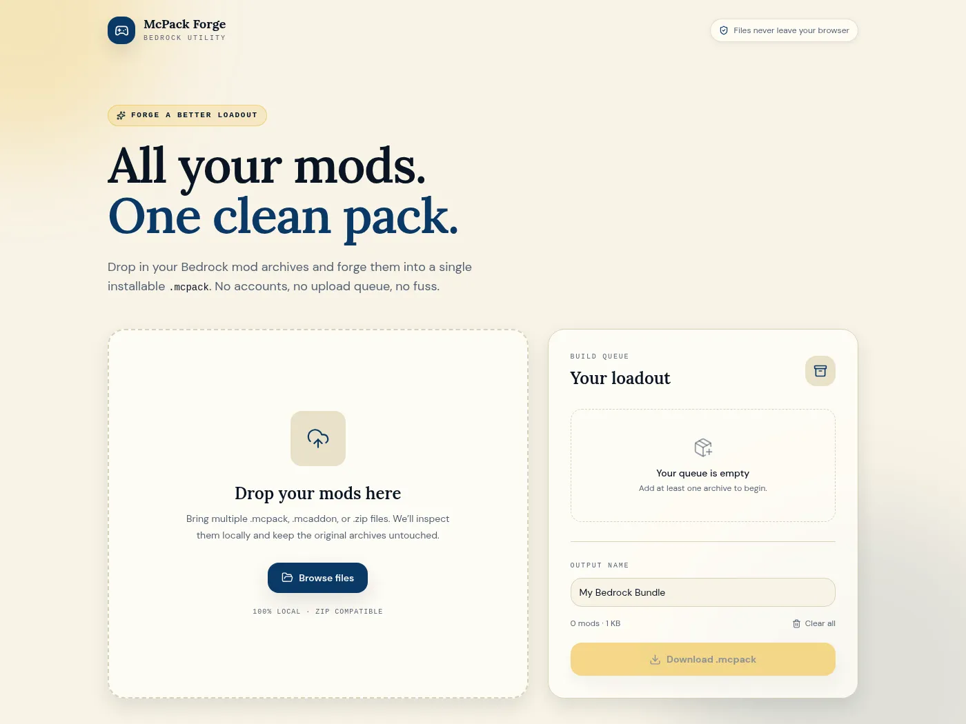 McPack Mod Builder