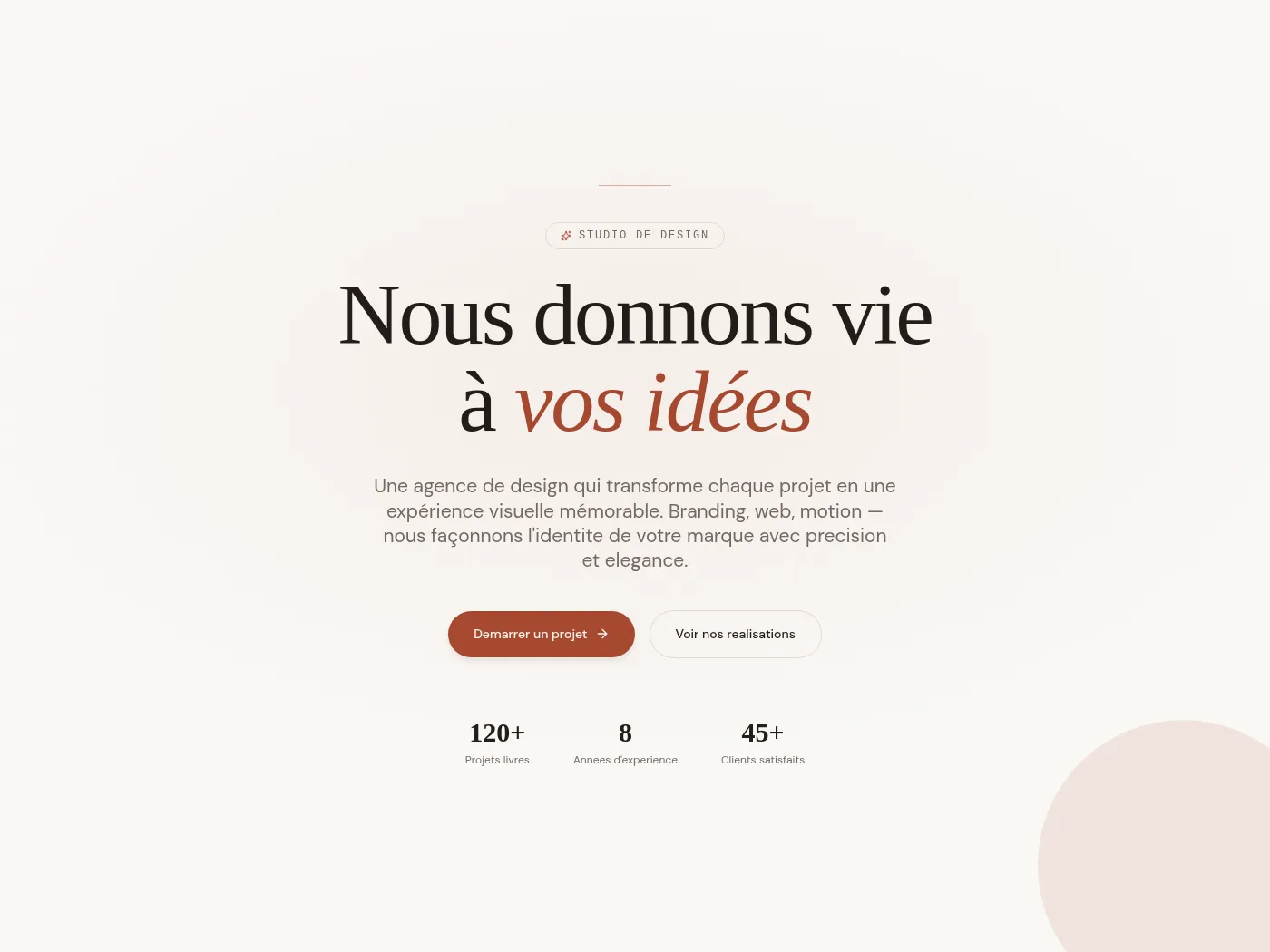 Accueil Block Creator