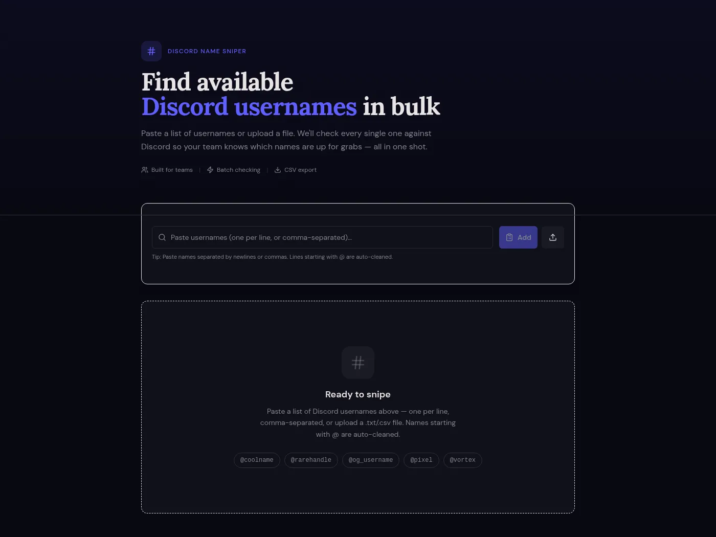 Discord Name Sniper