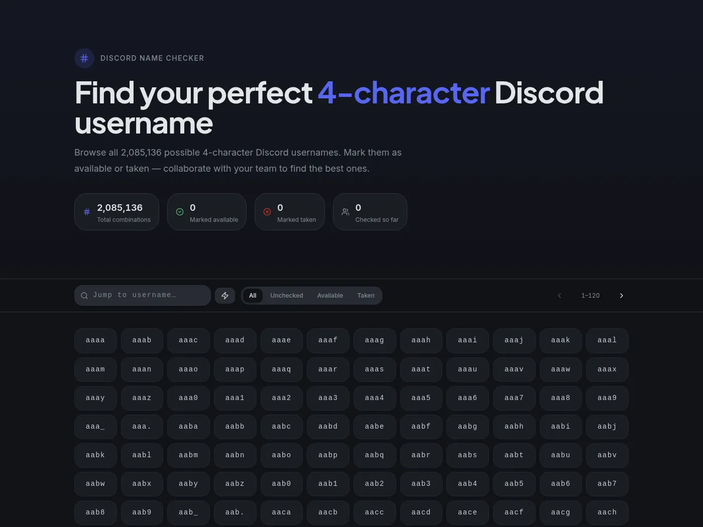 Discord Name Checker