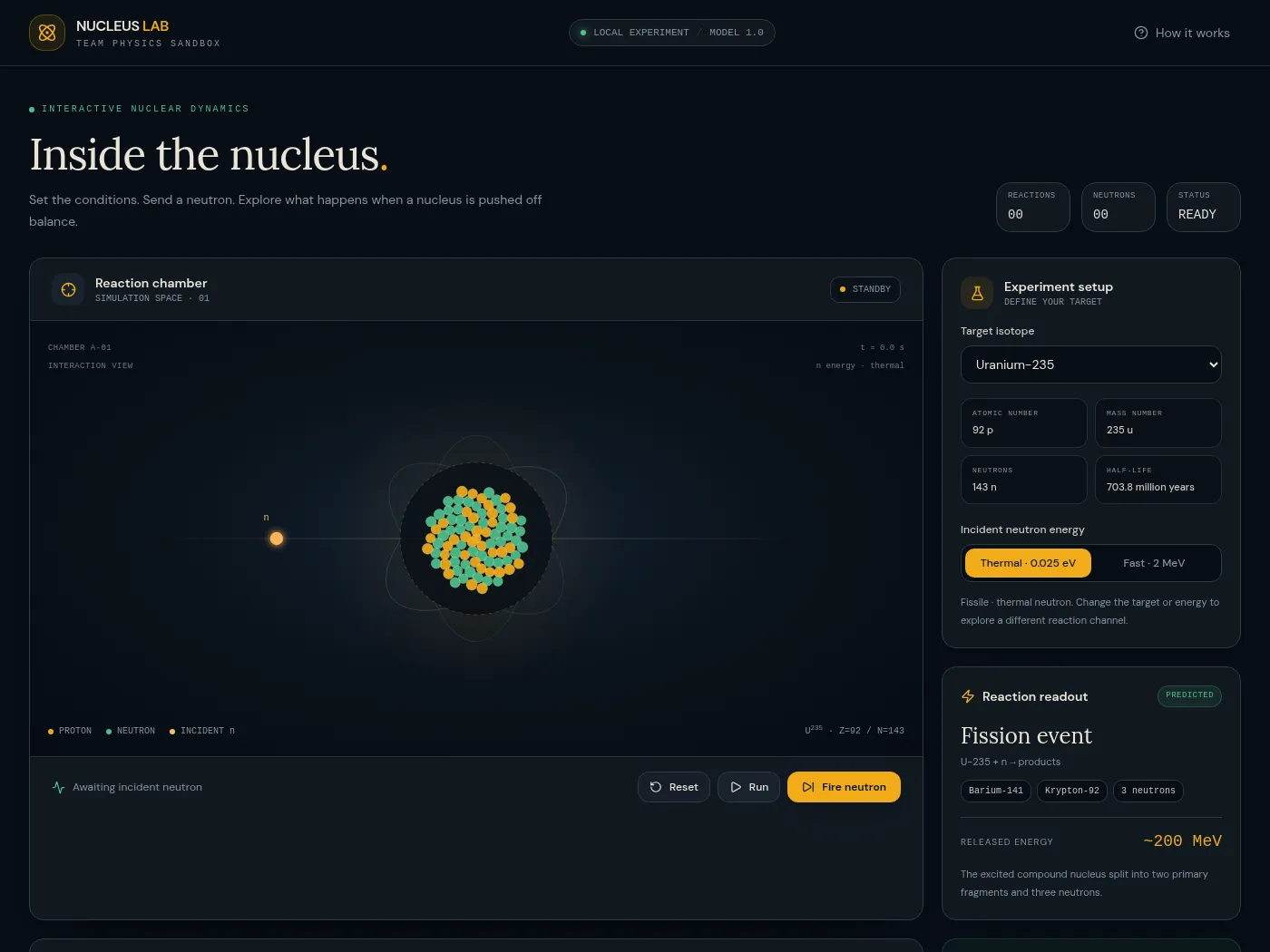Nucleus Sandbox Simulator