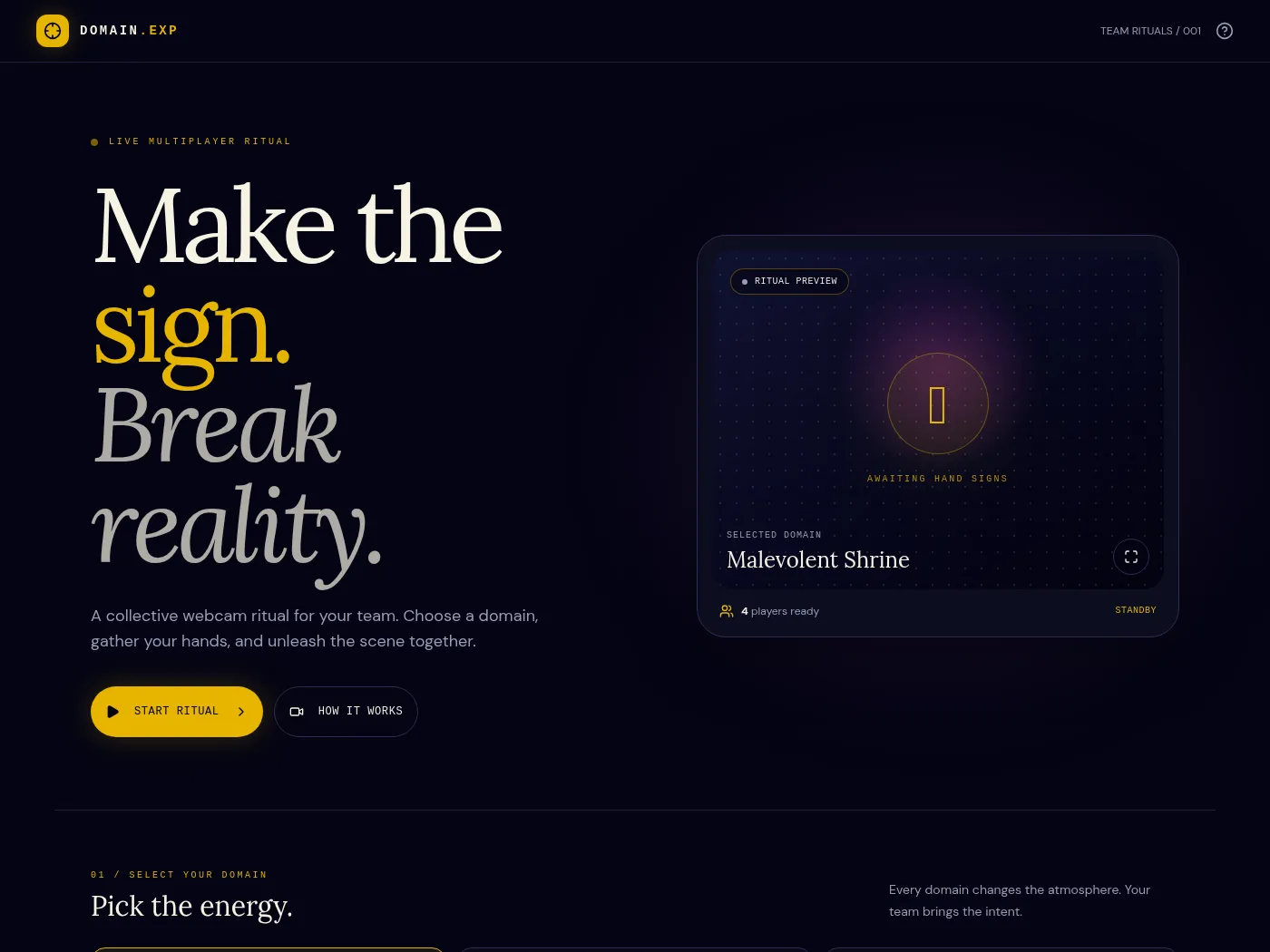 Domain Expansion Live