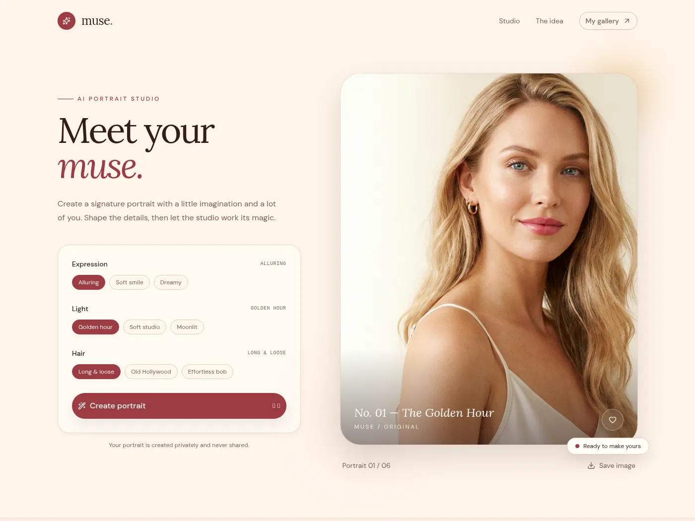 Blonde AI Avatar Creator