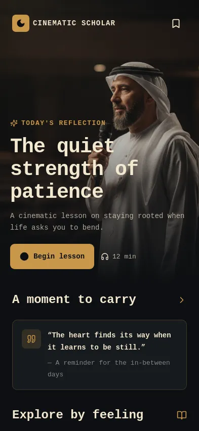 Islamic Scholar Cinematic App