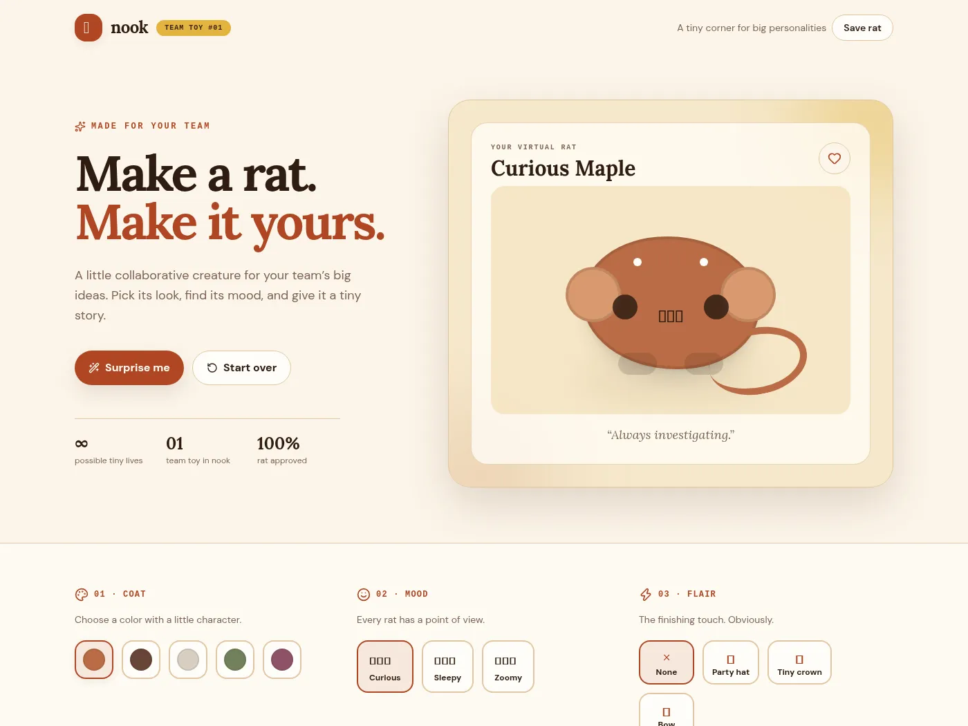 Virtual Rat Maker