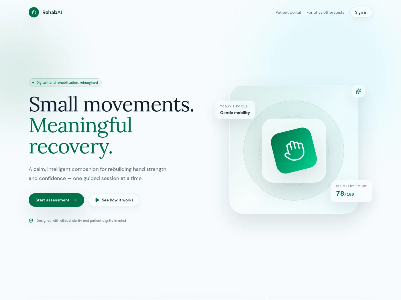 RehabAI Frontend Platform