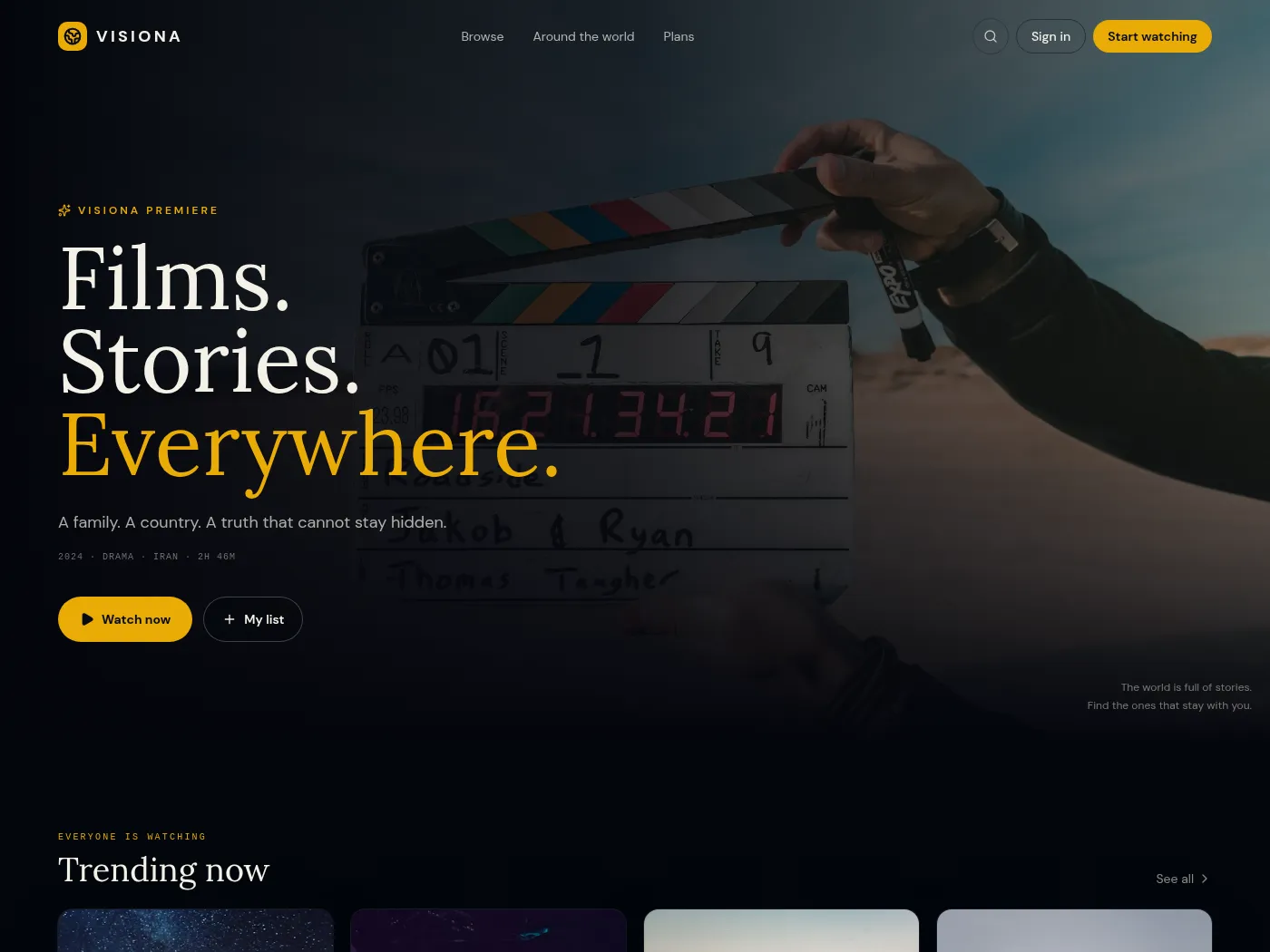 Visiona Streaming Platform