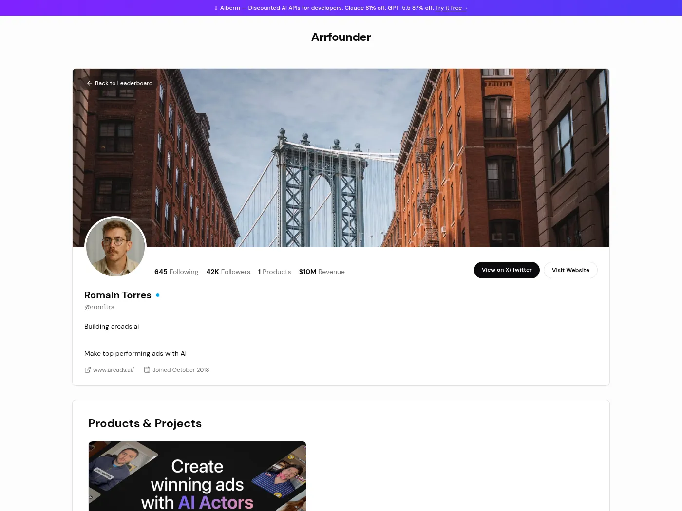 ArrFounder Portfolio Kit