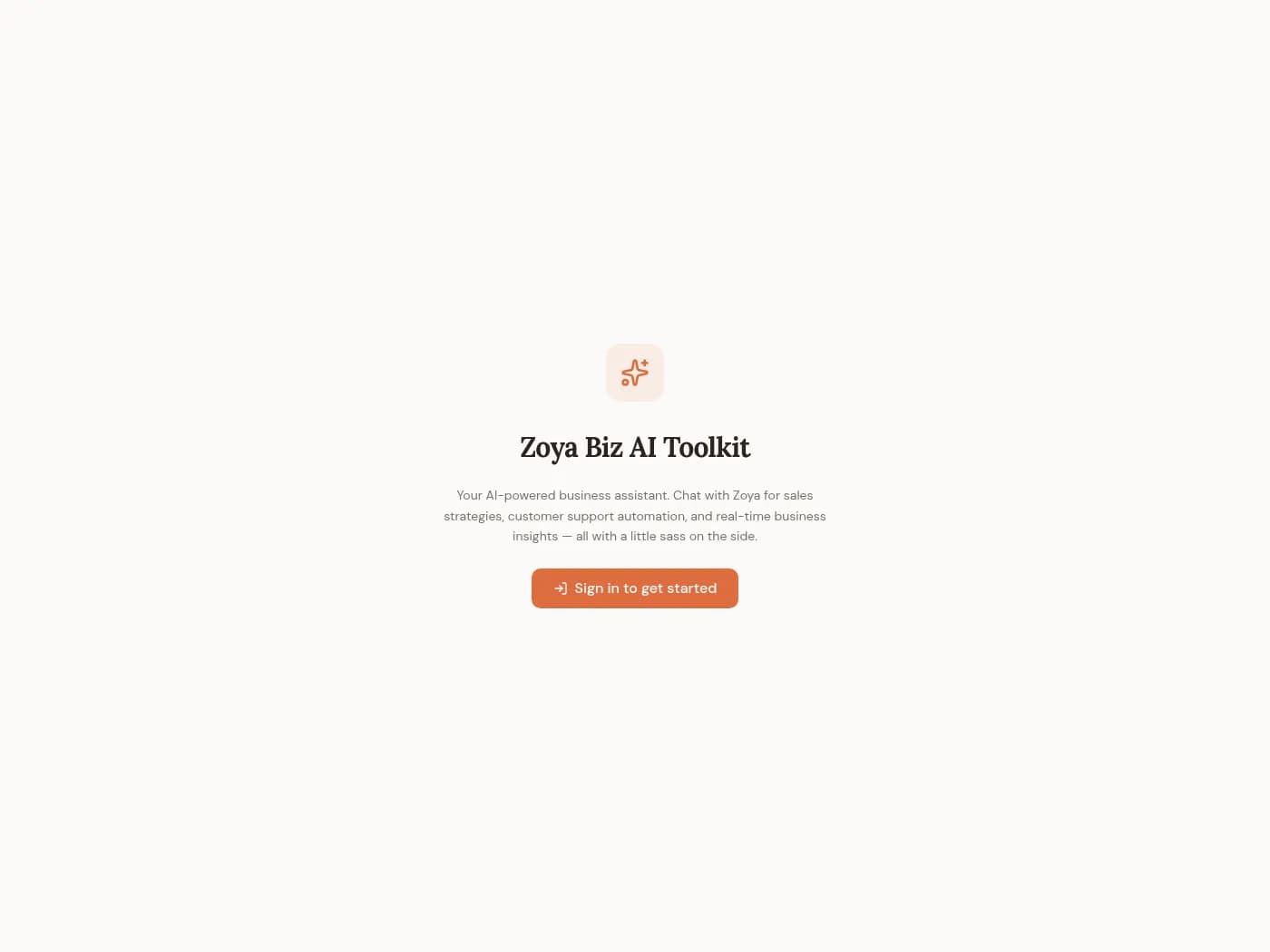 Zoya Biz AI Toolkit