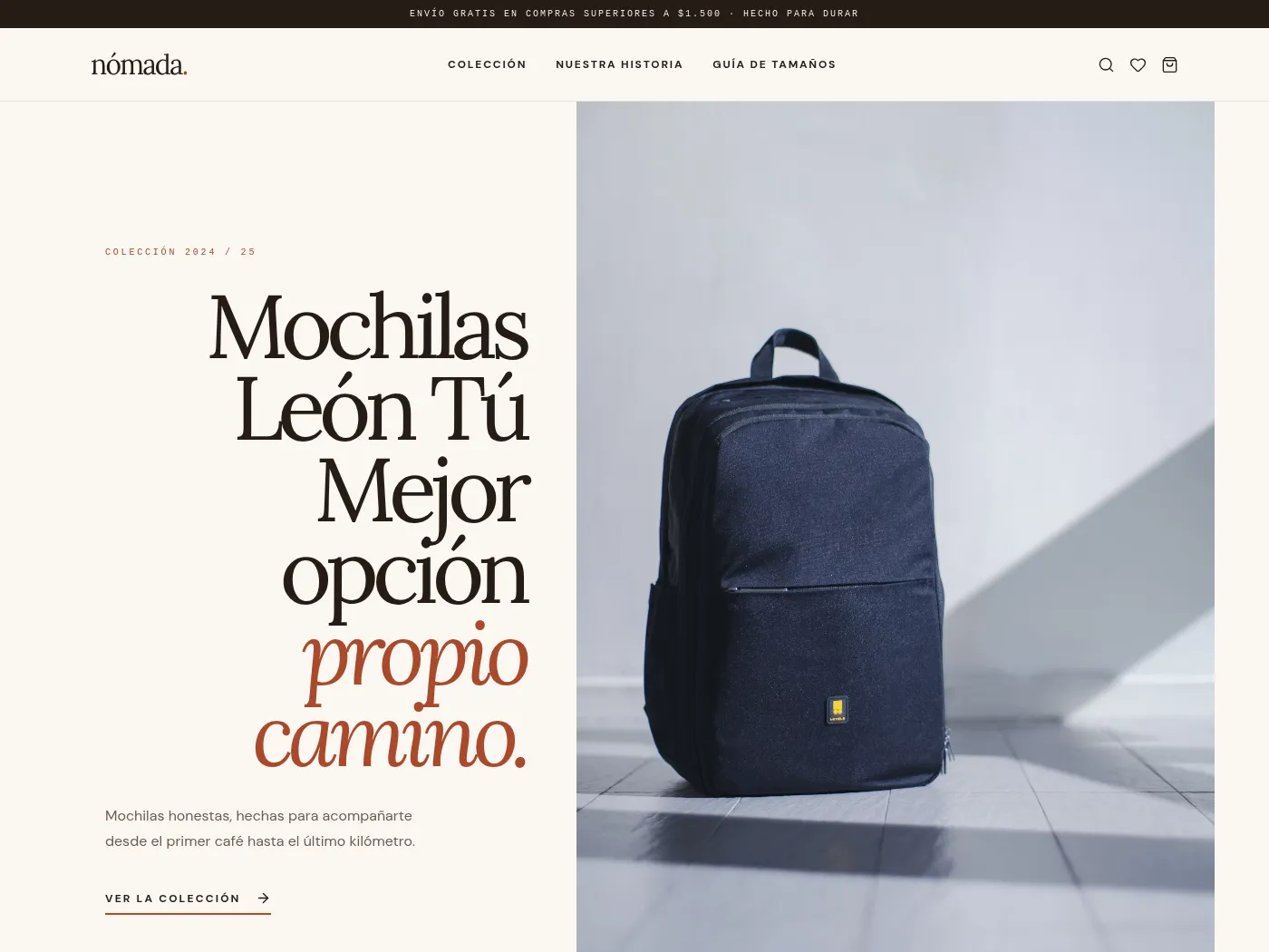 Mochilas Shop Web
