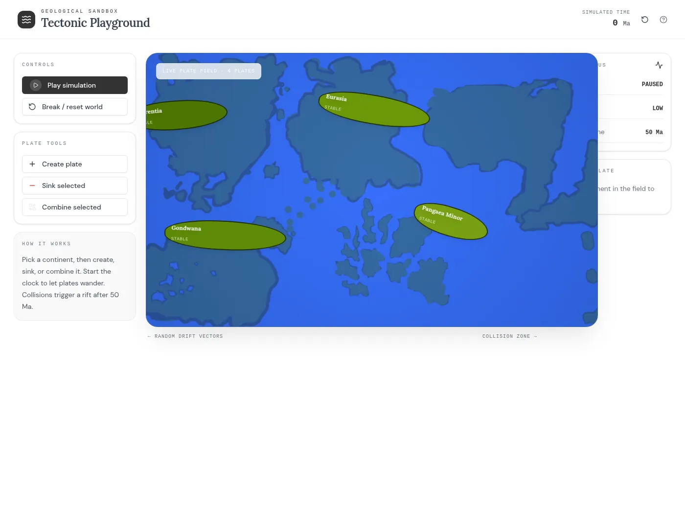 Tectonic Playground