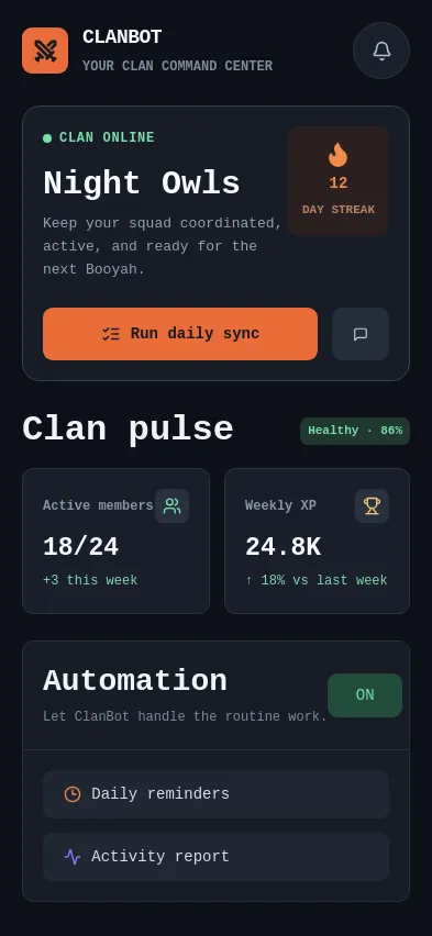ClanBot Mobile