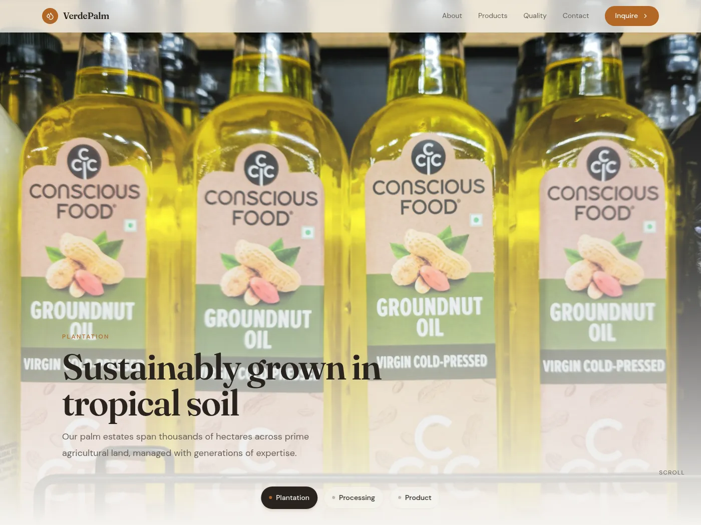 Palm Oil Supply Site