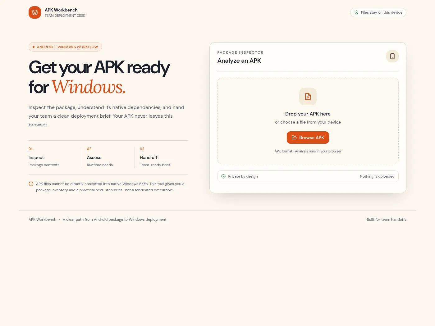 APK to EXE Converter