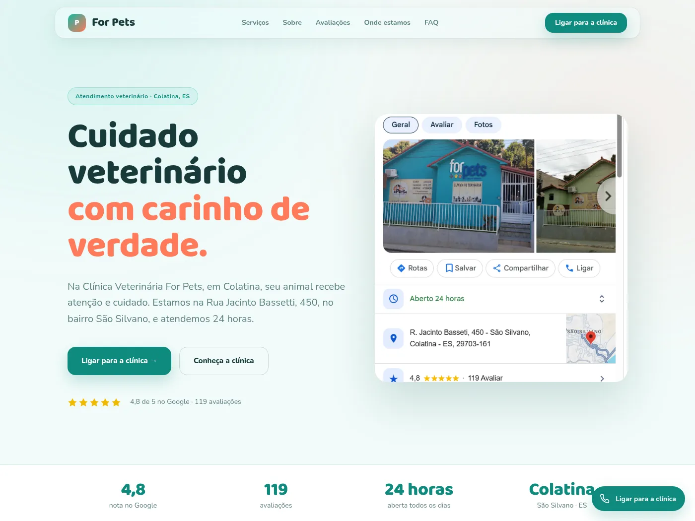 For pets Colatina