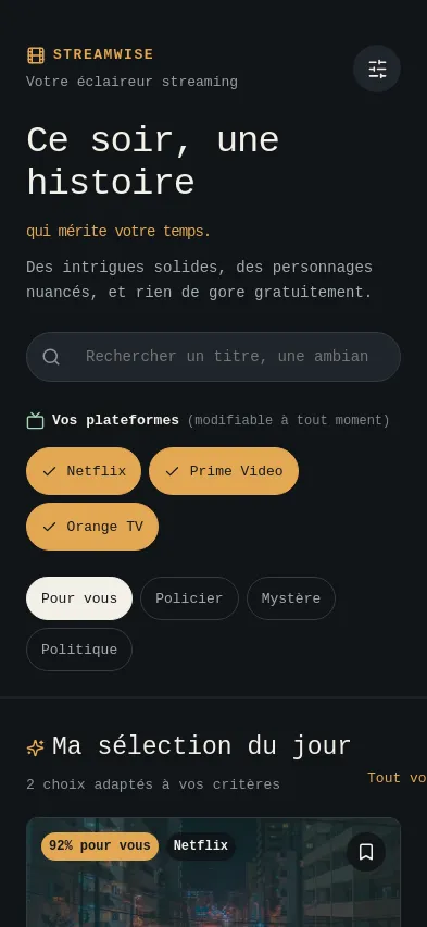 StreamWise Reco