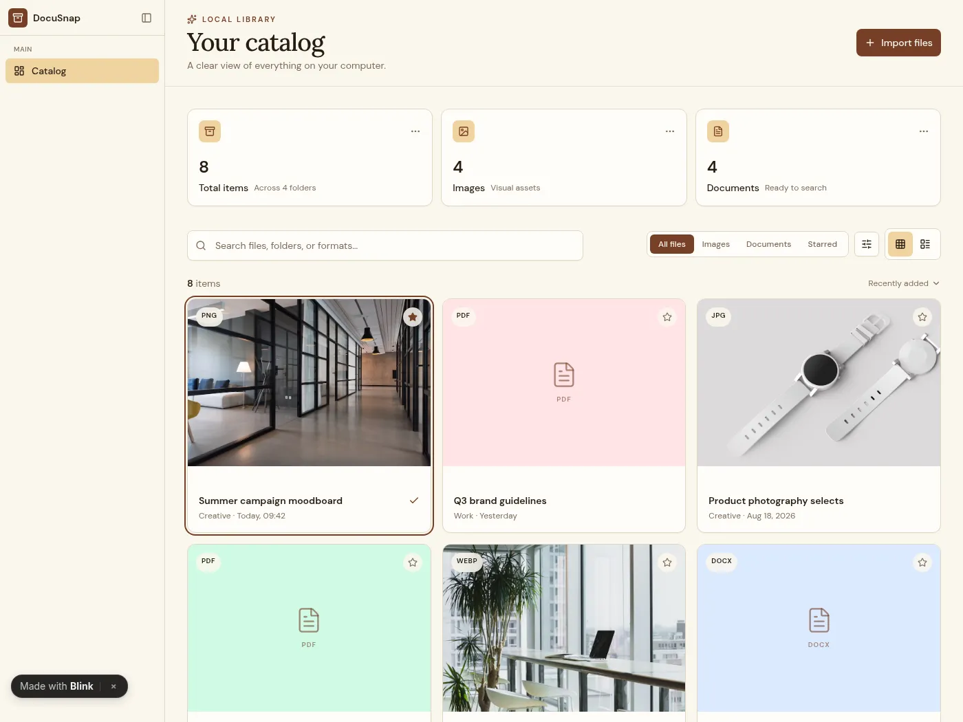 DocuSnap Catalog