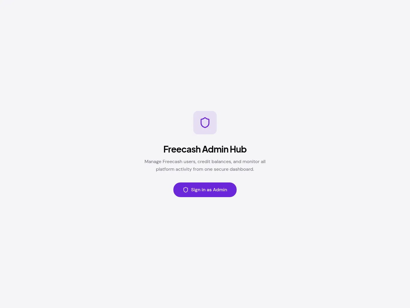 Freecash Admin Hub