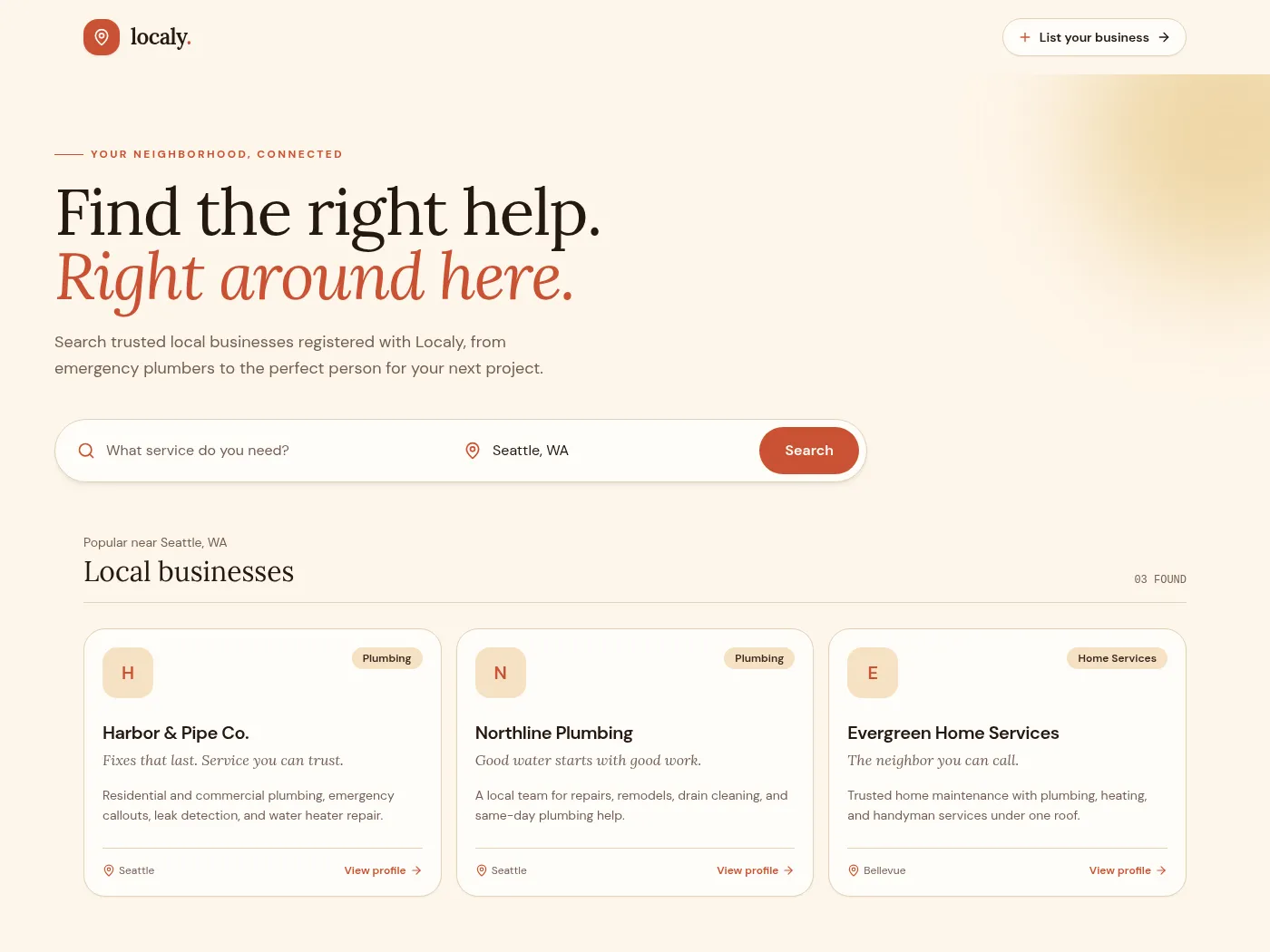 Service Seeker App