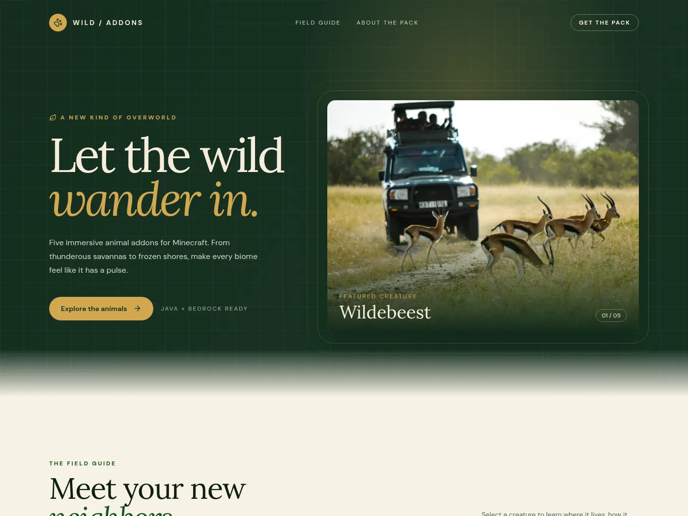 Wild Animal Addons