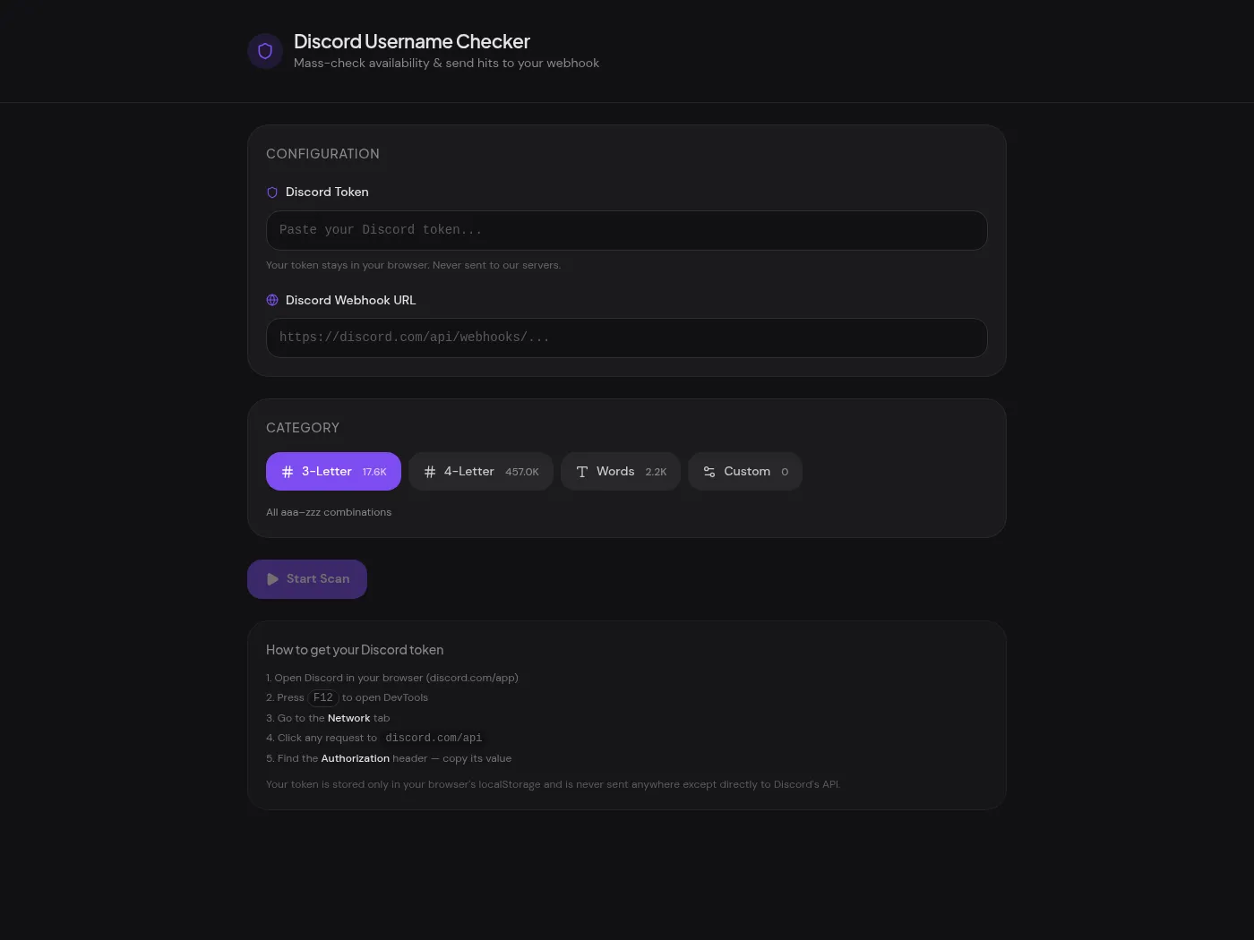 Discord Username Checker