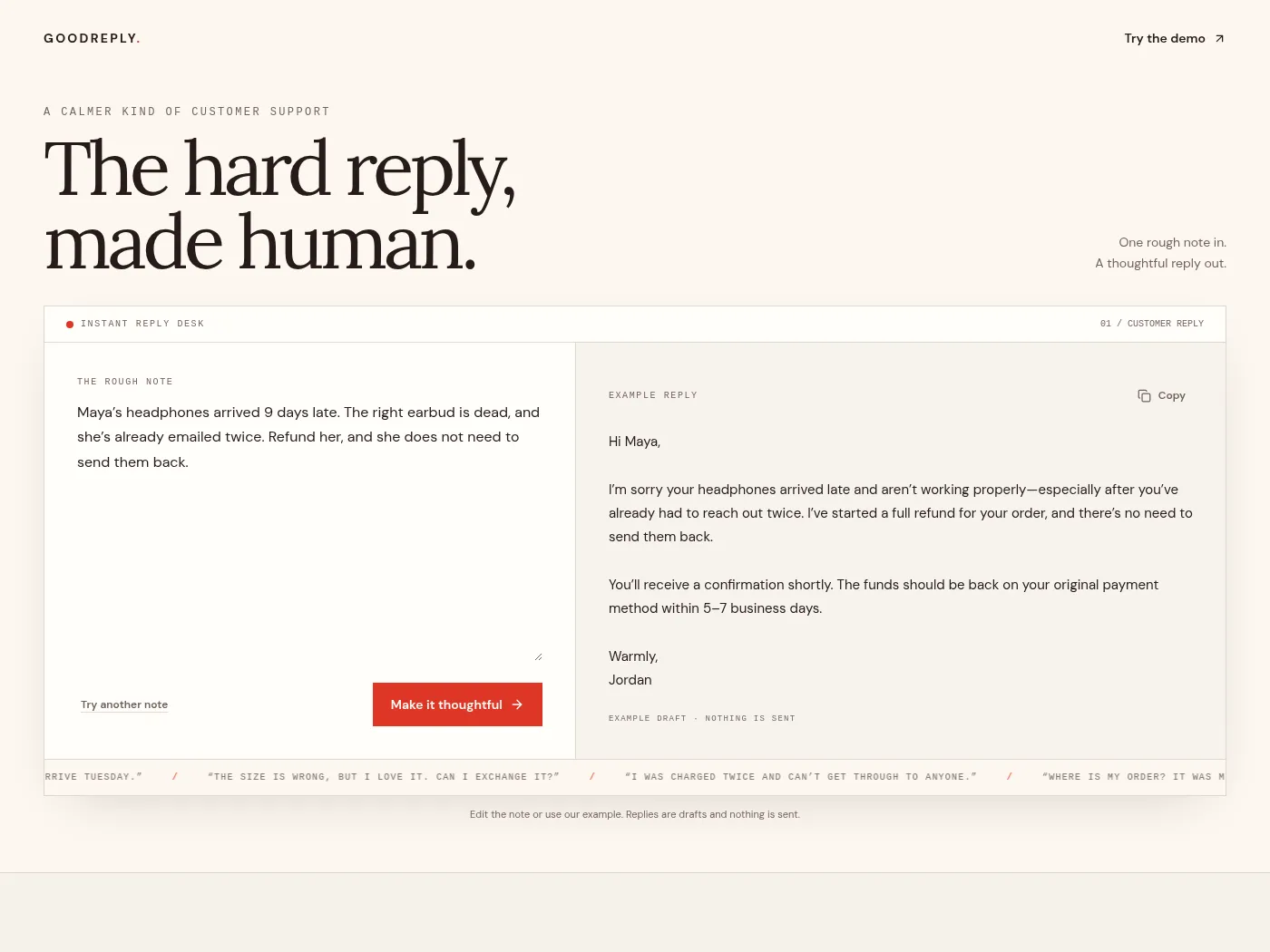 TryAI Landing Page