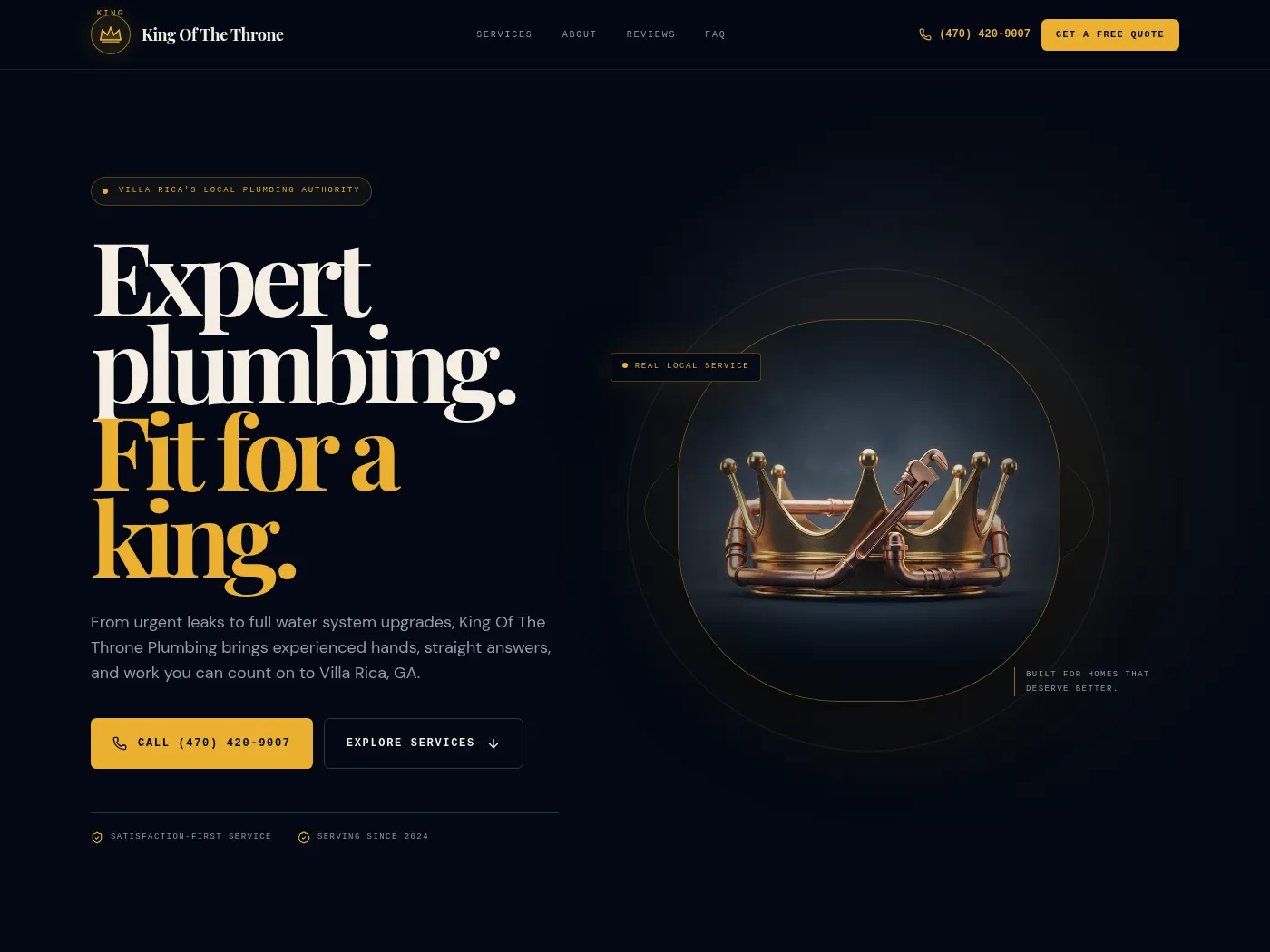 King Plumbing Redesign