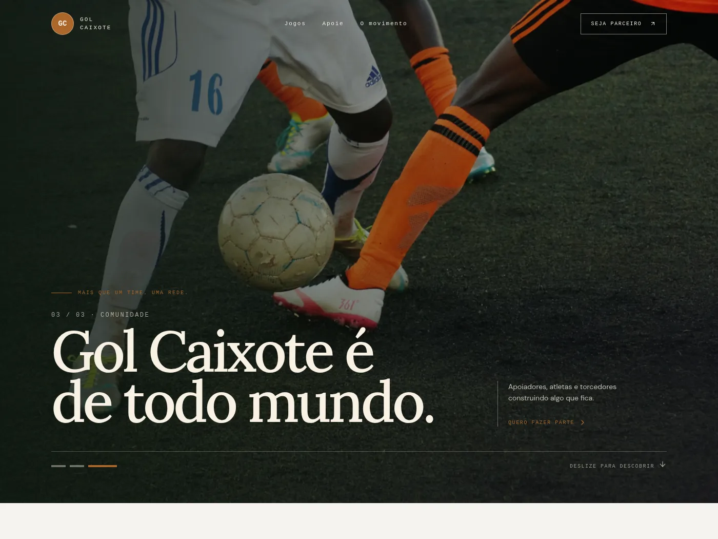 Gol Caixote Sponsorship Hub