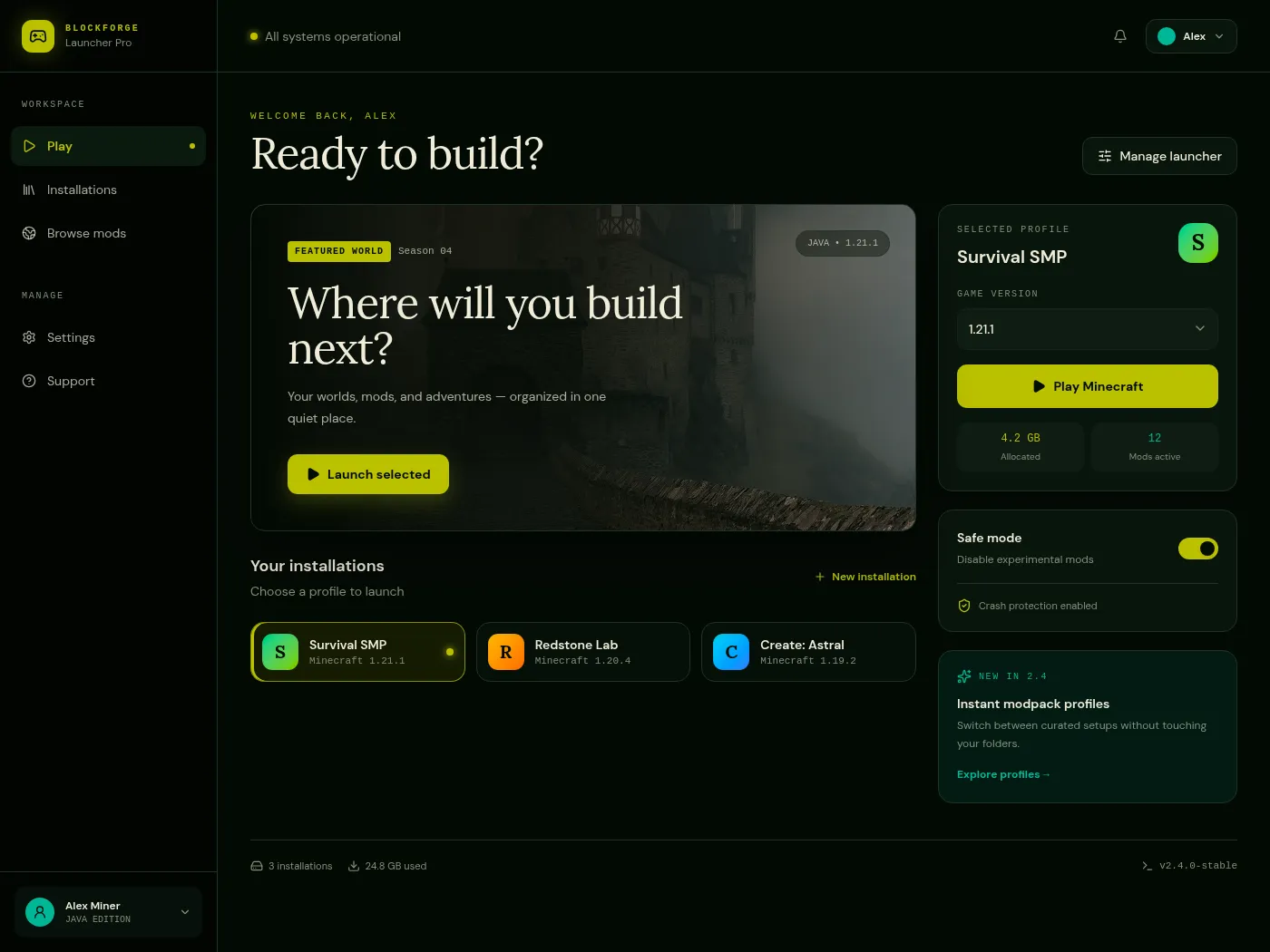 Minecraft Launcher Pro