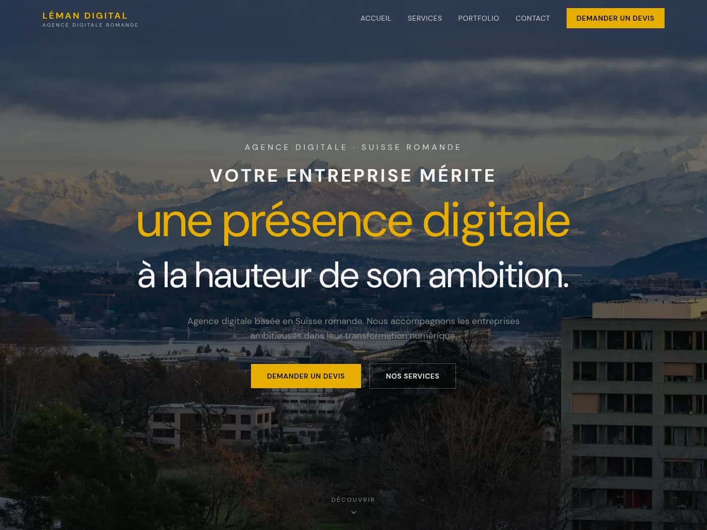 Léman Digital Agency Site