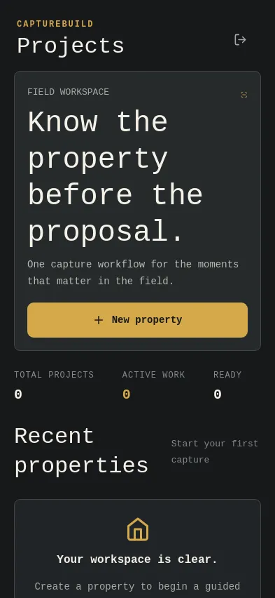 CaptureBuild Mobile