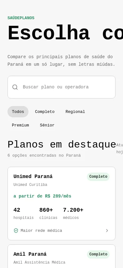 SaúdePlanos Paraná