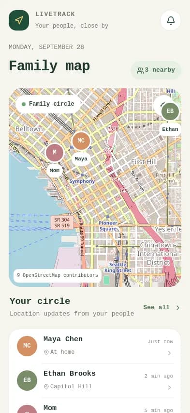 LiveTrack Mobile