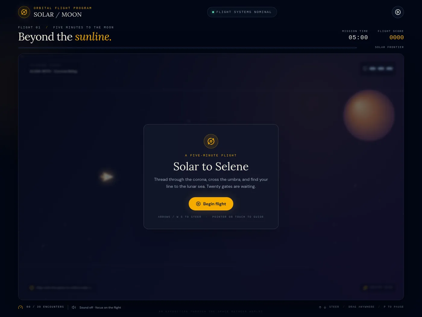 Solar Moon Space Level