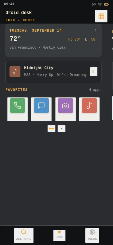 Retro Android Launcher