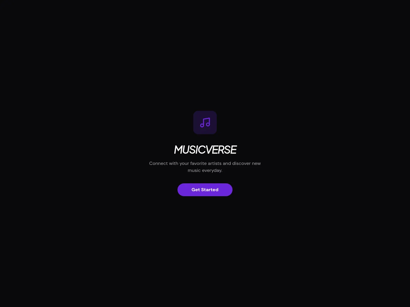 MusicVerse Streaming Platform