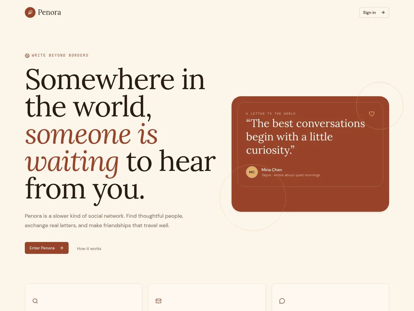 Penora Social Platform