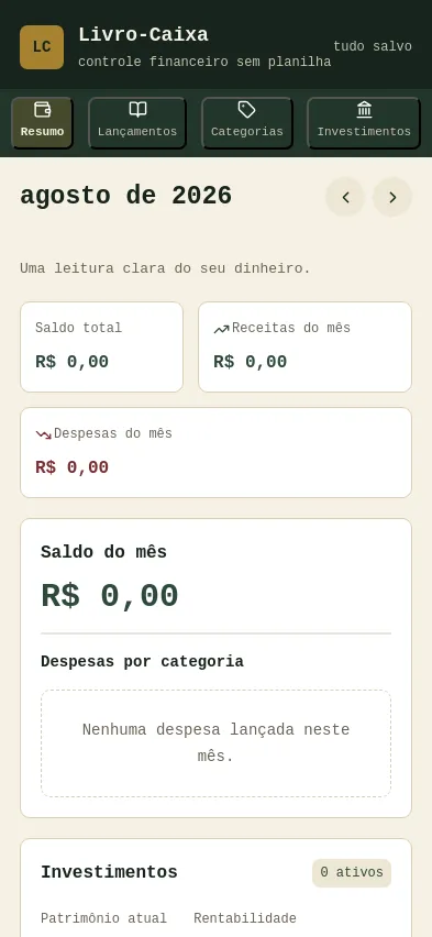 Livro Caixa Mobile